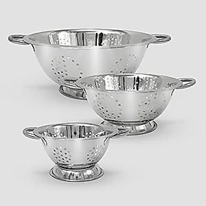 ExcelSteel Colander set, Stainless steel, Colanders