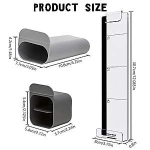 Barelove 2 Pack Monitor Memo Board Left/Right + 3 Pen Containers Storage+ Sticky Notes, Computer Sticky Note Holder Computer Screen Desktop Organizer Accessories for Office Desk Students