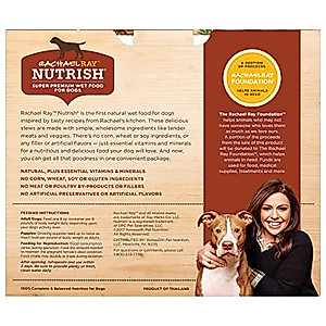 Rachael Ray Nutrish Premium Natural Wet Dog Food, Savory Favorites Variety Pack, 8 Ounce Tub (Pack of 6)