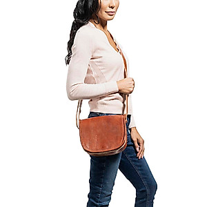Jerusalem Sandals Small Leather Crossbody Purse - Brown