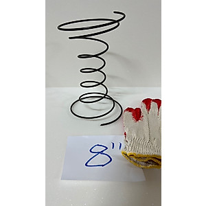 Galaxy Supply Inc. Upholstery Coil Spring for Seat, Open End. 8" Height 9 Gauge, We Sold by 16 Pcs/Box + 1 Pair of Working Glove.