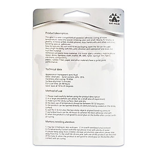 CAT PALM B-7000 Adhesive, Multi-Function Glues Paste Adhesive Suitable for Glass, Wooden, Jewelery, Rhinestones, 0.9 oz, 2 Packs