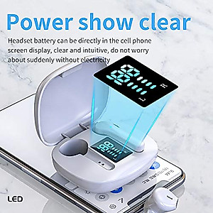 LSBDLLy Wireless Bluetooth Sports Earbuds Earphones, Bluetooth Earphones with Microphone, Suitable for Men and Women Running, Fitness, Work, Travel(Black)