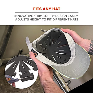 Ergodyne Skullerz 8944 Universal Bump Cap Soft Foam Insert, Protective Hat Liner Inserts, Black