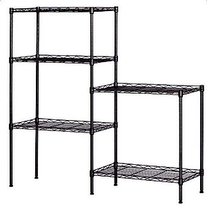 5 Layers Wire Shelves Unit Adjustable Metal Shelf Rack Kitchen Storage Organizer