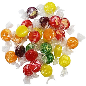 Fruit Flavored Hard Candy - Classic Hard Candy - 4 LB Bulk Candy - Assorted Fruit Flavored Candy - Individually Wrapped Bulk Candies