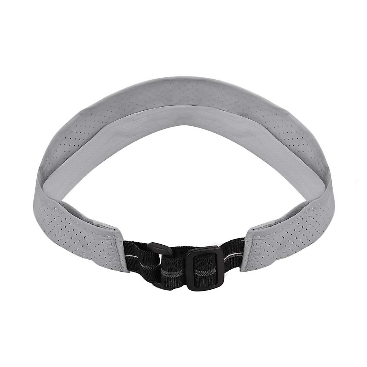 Holiberty Light Grey Sun Visor for Unisex Adults, Quick Dry Mesh, UV Protection, Sports, Outdoor, Tennis, Golf, Baseball, Fishing Hat