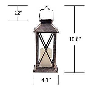 Solar Lantern, Outdoor Hanging Solar Lights Waterproof LED for Porch Garden Patio Pathway Deck Yard(2 Pack)