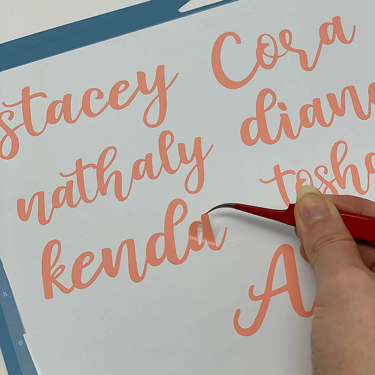 Excel Blades Curved Fine Tip Tweezers for Intricate Projects, Scrapbooking, Cardmaking, One Size, Multi Color, Red