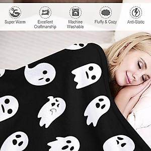 Halloween Blanket Lightweight Spooky Throw Blanket Halloween Themed 30x40 inches Soft Halloween Decors Cozy Plush Halloween Decorations Blankets Throws Gifts for Women Men Kids Baby Birthday Bed Sofa