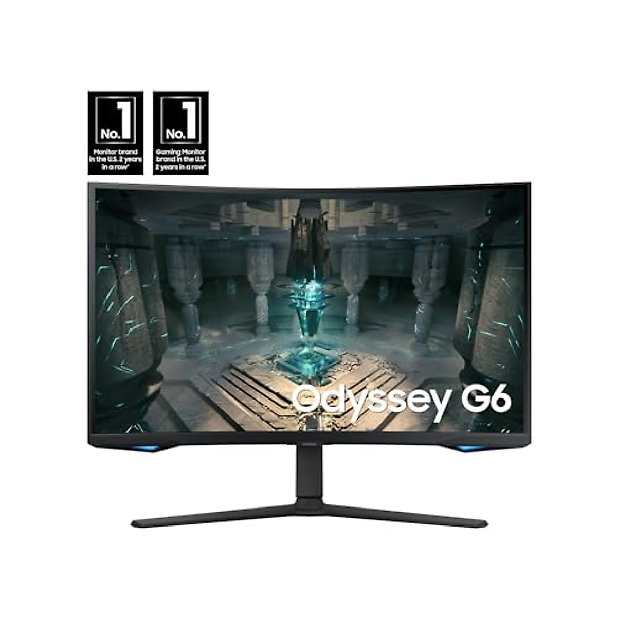 SAMSUNG 32" Odyssey G65B QHD 240Hz 1ms (GTG) HDR 600 Gaming Hub 1000R Curved Gaming Monitor,Black