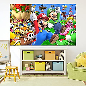 Video Game Backdrop, Video Game Theme Birthday Supplies Decoration, Vinyl Photography Backgrounds for Children Boys Party Supplies - 5x3ft