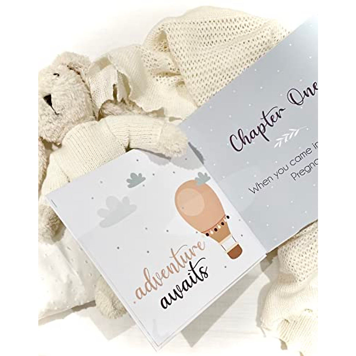 SweetChild First 5 Years Gender Neutral Keepsake Baby Book Memory Journal Scrapbook for New & Experienced Moms, Beautiful Windowed Gift Box, 96 Thick Pages to Track Special Moments, Baby Shower Gifts