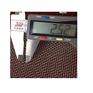 TORIS Stainless Steel Woven Wire Mesh Cabinets Air Vent Mesh Security Mesh Window Screen Mesh 5.9"X8.2"(150mmX210mm) 2 Pack