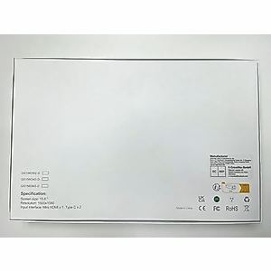 COOLHOOD 18.5" Portable Monitor, FHD IPS 1080P Laptop Monitor USB C HDMI Gaming Ultra-Slim Screen w/Invisible Stand & Speaker,Plug&Play, External Monitor for Laptop PC Mac Xbox PS5/PS4 Switch