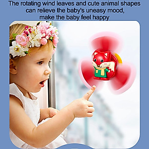 3PCS Suction Cup Spinner Toys for 1 2 Year Old Boys Girls|Spin Sucker Spinning Top Spinner Toy Bath Toys 12-18 Months|First Birthday Baby Gifts for 1 Year Old Girls|Sensory Toys for Toddlers 1-3