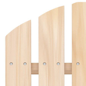 Tidyard 2-Seater Patio Adirondack Chair Solid Wood Fir Outdoor Fire Pit Chair Wooden Garden Armchair for Porch Pool Lawn Deck Backyard Balcony Outdoor