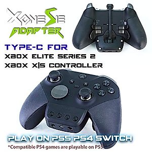 Brook Xone SE Adapter - Type C Version, for XB Elite Series 2 and XB X/S Controllers on XB X/S, Switch, PS4 Gaming Consoles and PC(XID), Supports Motion Control, Turbo, Remap, Audio Function