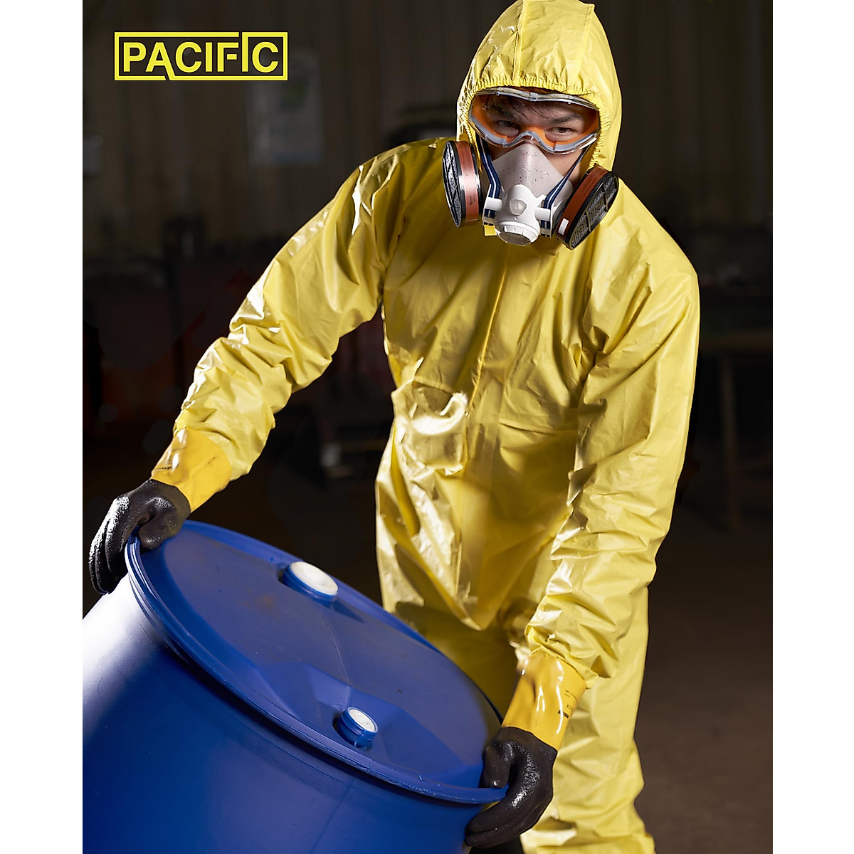 PACIFIC PPE Safety Goggles Over Glasses for Men and Women, Anti Fog Scratch Resistant, Eye Protection, Adjustable Elastic Headband