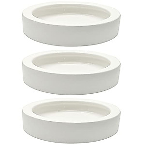 3 Pcs Reptile Food Bowl, Ceramic Water Feeder Bowl for Lizard Anoles Bearded Dragons Crested Gecko Hermit Crabs Triangular