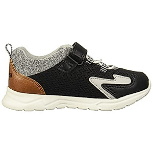 OshKosh B'Gosh Boy's EverPlay Bohemia Running Shoe, Black, 4 Toddler