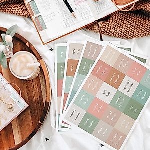 Bible Tabs,Bible Journaling Supplies,Bible Study Tabs for Women and Men,66 Old and New Testament Bible Book Index Tabs for Christian Gift