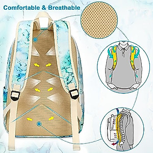 CAMTOP School Backpacks for Teen Girls Lightweight Elementary Middle Backpack Bookbags Set Medium(17 Inch)