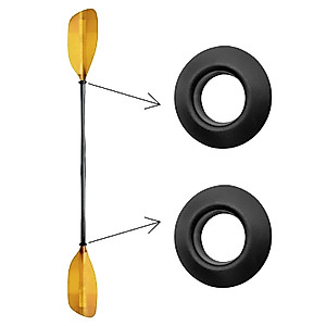 AQEENURA 6 Pack Kayak Paddle Drip Rings for Kayak Canoe Rafting Paddles Shaft Universal Kayak Durable Splash Guards Paddle Accessories