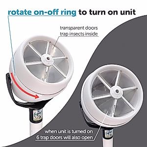 Bug Arrest Bug Catcher - Handheld Catcher and Vacuum for Mosquito, Gnat, House Flies, Fruit Flies, Small Spiders, Small Roaches - Non-Zapper Non-Killing Catches, Catch Flying Small Insect with Suction