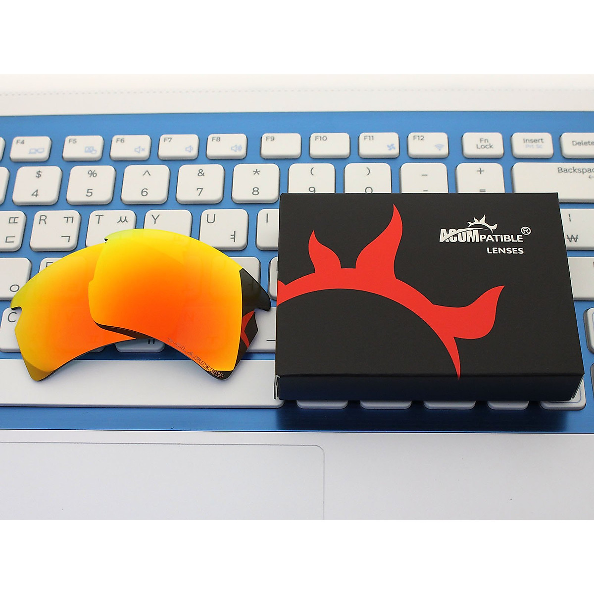 ACOMPATIBLE 4 Pair Replacement Polarized Lenses for Oakley Flak 2.0 XL Sunglasses OO9188 Pack P7…