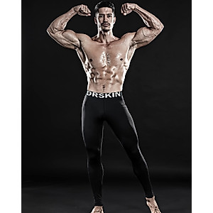 DRSKIN 3 Pack Men’s Compression Pants Tights Leggings Sports Baselayer Running Athletic Workout Active (Classic (B01 2P+MBB02 1P), M)