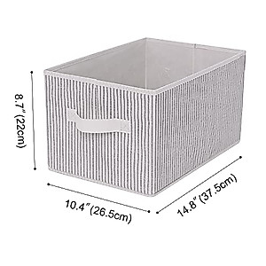 GRANNY SAYS Bundle of 3-Pack Rectangle Storage Bins & 3-Pack Rectangle Lidless Storage Bins
