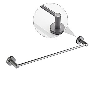 YARNOW 1pc Single-Rod Towel Rack Wall Mounted Towel Holder Hanging Storage Shelves Metal Storage Rack Stainless Steel Towel Rack Metal Towel Rod Grey Copper Metal Stainless Steel