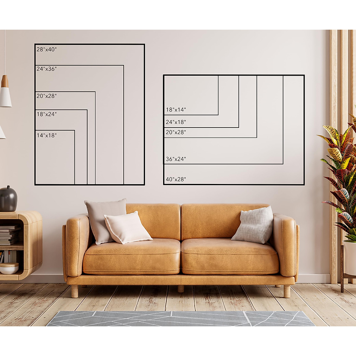 Personalized Wall Calendar 2024 - Personalized Calendar 2024, Wall Calendar, Monthly and Weekly Calendar, Housewarming Gift, Custom To-Do List (36"x24", Extra Package)