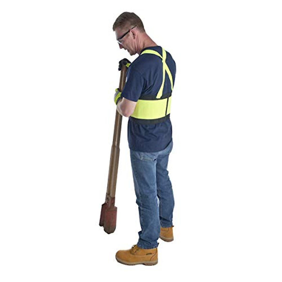 Cordova Back Support Belt with Attached Suspenders, Quick Adjust Elastic Outer Panels
