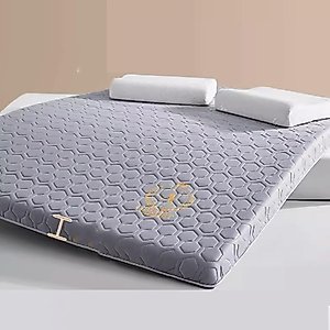 HhYyLr pallet bed Single Roll-up Mattress Breathable Tatami Memory Foam Mattress King Size Foldable Mattress Can Be Used in All Seasons (Color : Gray, Size : 180cm*200cm)