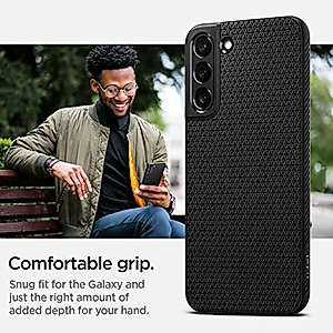Spigen Liquid Air Armor Designed for Galaxy S22 Plus Case (2022) - Matte Black