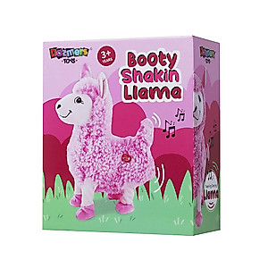 Booty Shakin Llama Plush - Battery-Powered Dancing Stuffed Animal Pets Alive - Little Live Pets Twerking Toys - Fur Real Pink Llama Toys for Toddlers - Toy Friends