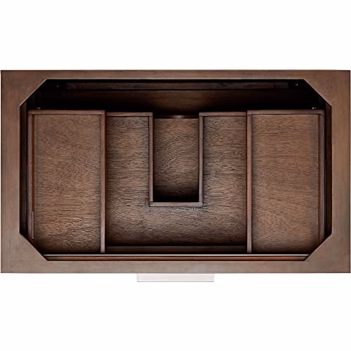 Signature Hardware 953494-36-UM-8 Hytes 37" Free Standing Single Vanity Set with Mahogany Cabinet, Vanity Top, and Oval Undermount Vitreous China Sink - 8" Faucet Holes