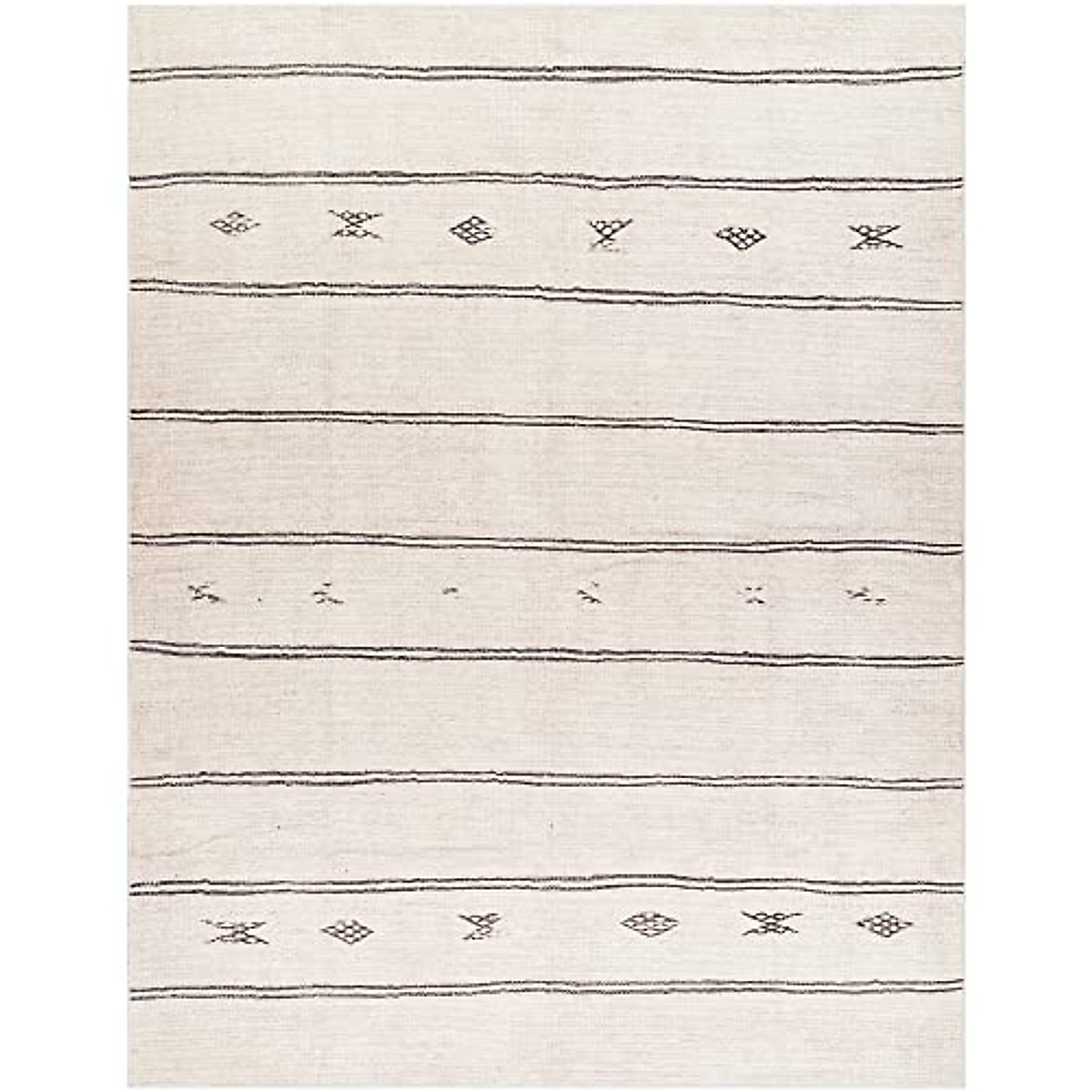 SURYA Becki Owens x Rivi Moroccan Area Rug, 7'10" x 10', Light Grey