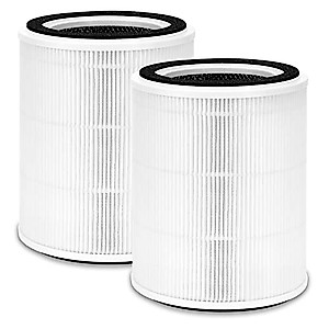 Improvedhand TPAP001 True HEPA Filter Replacement for TOPPIN TPAP001 Comfy Air C2 Air Puri-fier, Replace # TPFF001, 3-IN-1 HEPA and Activated Carbon Filter - 2 Pack