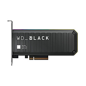 WD_BLACK 1TB AN1500 NVMe Internal Gaming Solid State Drive SSD Add-In-Card - Gen3 PCIe, Up to 6500 MB/s - WDS100T1X0L