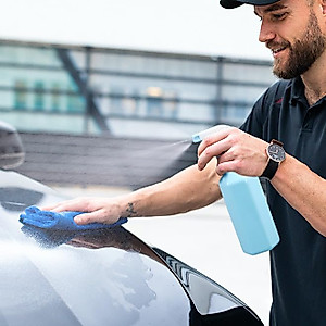 UMETASS 16.9 oz Adjustable Nozzle Plastic Spray Bottle, Leak Proof Mist Spray Bottle Empty Refillable Container for Water, Cleaning, Hair, Plants, Pets (Blue and Yellow)