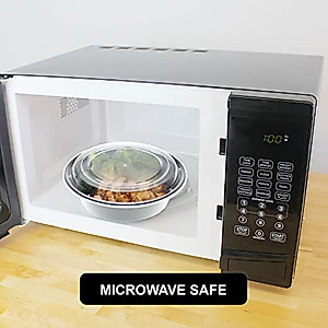 Freshware Meal Prep Bowl Containers [30 Pack] Plastic Bowls with Lids for Soup and Salad, Food Storage Bento Box, BPA Free, Stackable, Lunch Boxes, Microwave/Dishwasher/Freezer Safe (28 oz)