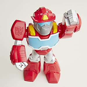 Transformers Playskool Heroes Rescue Bots Academy Mega Mighties Heatwave The Fire-Bot 10-Inch Robot Action Figure, Collectible Toys for Kids Ages 3 and Up