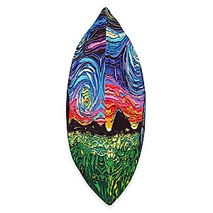 Sagittarius Gallery Black Standard Poodle Starry Night Dog Art by Aja Throw Pillow, 18x18, Multicolor