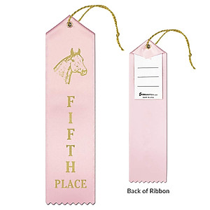 RibbonsNow Horse Show Ribbons 1st - 6th Place - 72 Total Ribbons - 12 Each Place with Card & String
