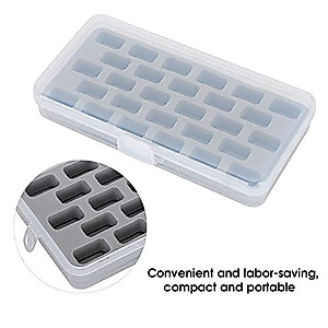 GLOGLOW Spools Box, Transparent Plastic Material Thread Storage Box, for Home mudroom Arts Crafts Office DIY Tools Garage