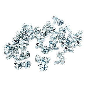 50 PCS Quadrex Head Short for Computer Case Motherboard Screws - (Size: Other/Other/Silver) SCRW-033589