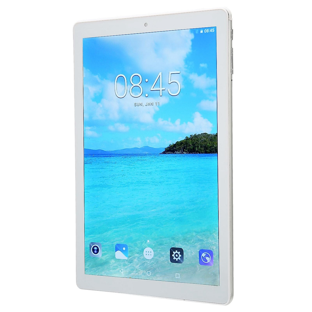 HEEPDD Tablet PC, US Plug 110-240V 10.1 Inch Tablet Front 2MP Rear 8MP 8.1 (Silver)